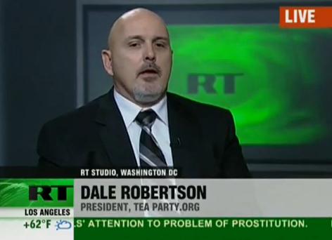 Dale Robertson - Racist Sign - Tea Party Leader - N-Word