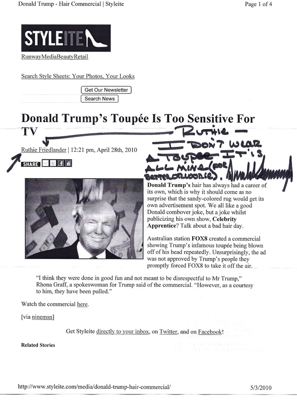 Whether Pledging or Insulting, Donald Trump Sure Loves His Sharpies