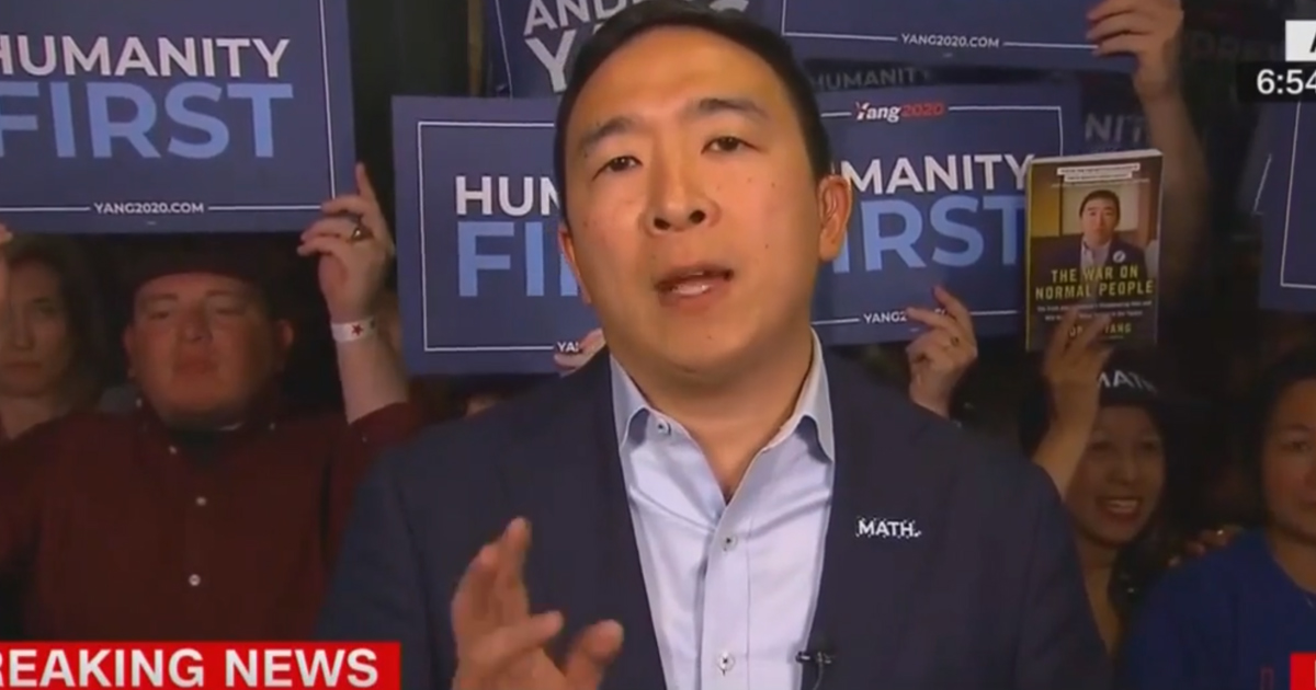 Andrew Yang Won't Go on MSNBC Until They Apologize to Him