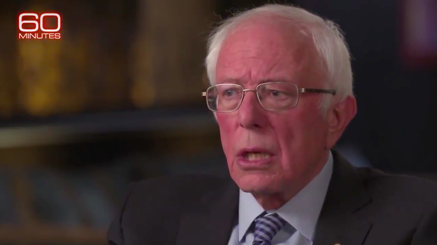Bernie Sanders on 60 Minutes Says Trump Would Rip Bloomberg