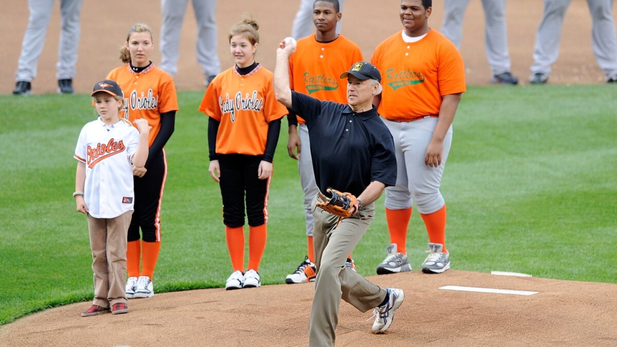 Here's How Joe Biden Threw Out an Opening Day First Pitch