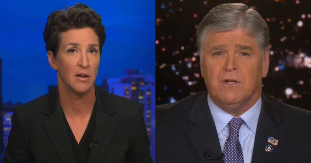 Monday Ratings: Rachel Maddow Beats Sean Hannity Monday Ratings: Rachel Maddow Beats Sean Hannity