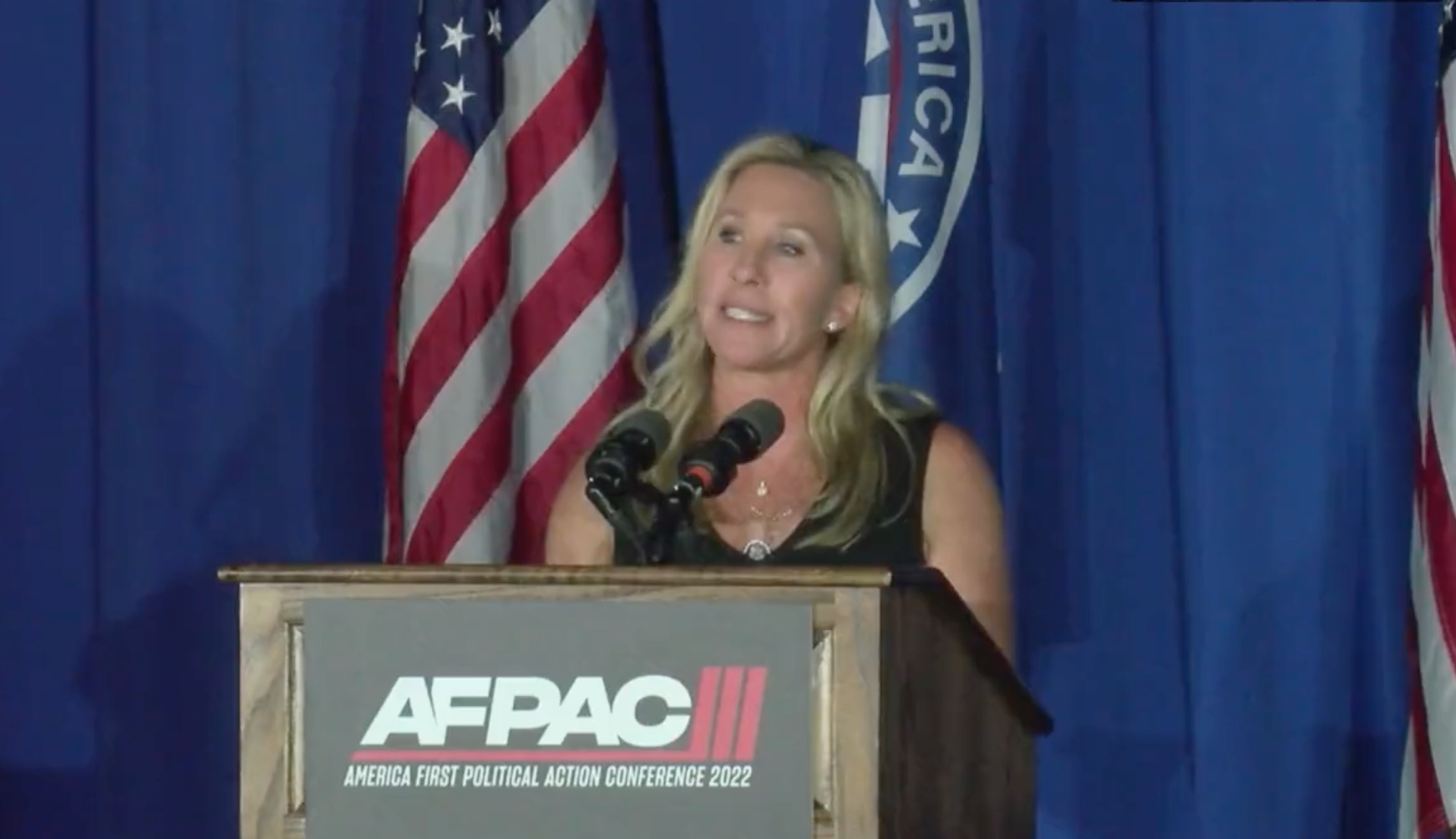 Marjorie Taylor Greene Speaks at White Nationalist Rally