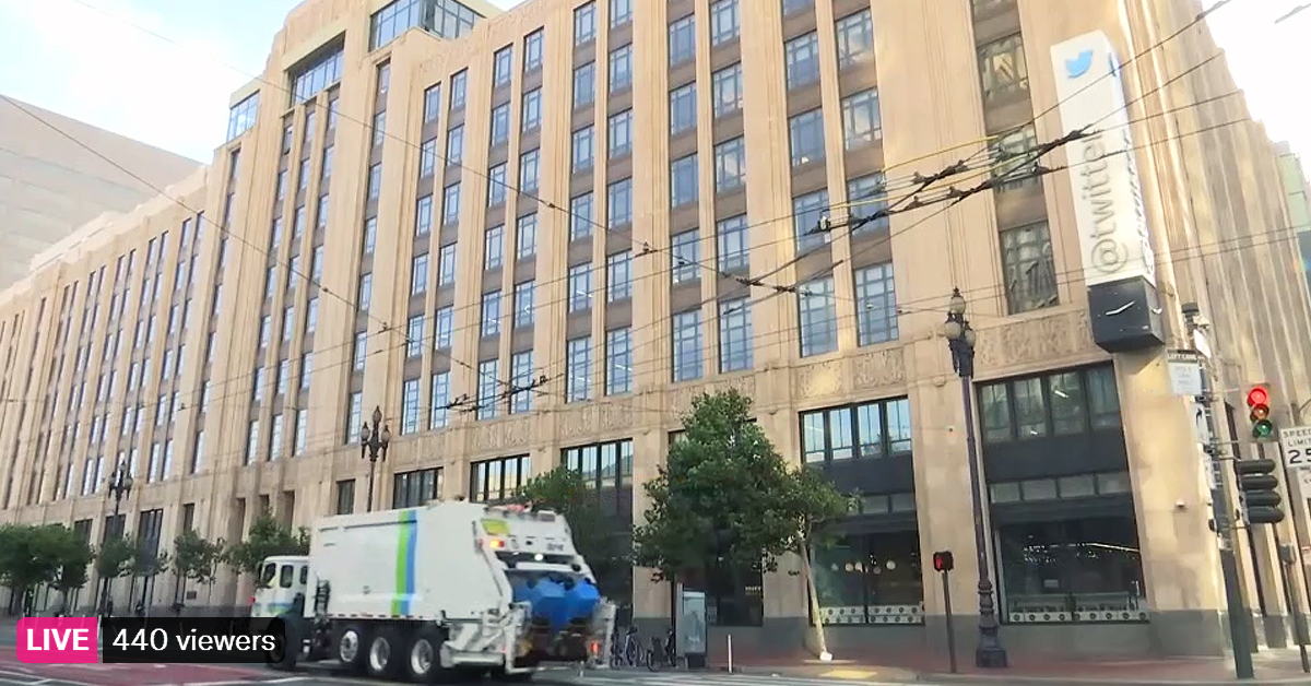 Reuters Live Streams Twitter HQ -- From Across the Street