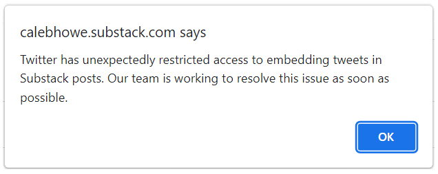 Twitter Appears to Have Deployed Anti-Substack Measures and It’s Not ...