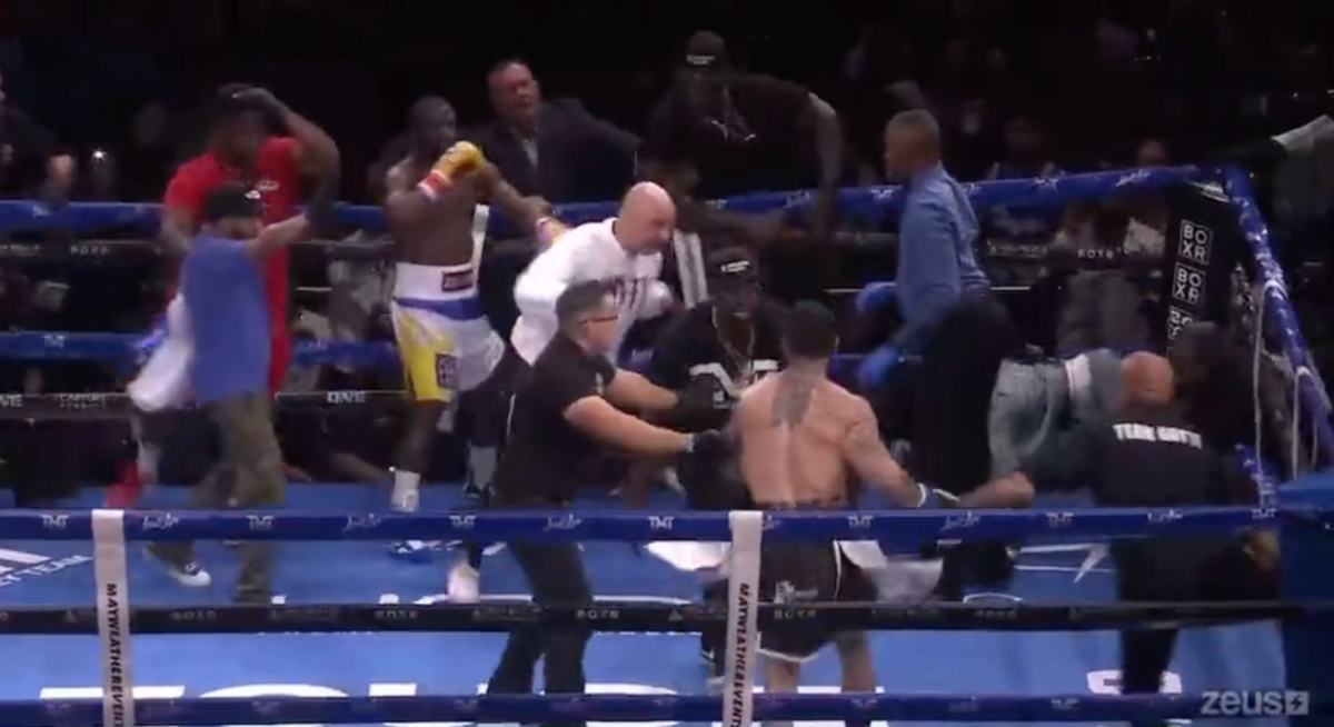 Floyd Mayweather Boxing Match Ends in Chaos, Multiple Fights