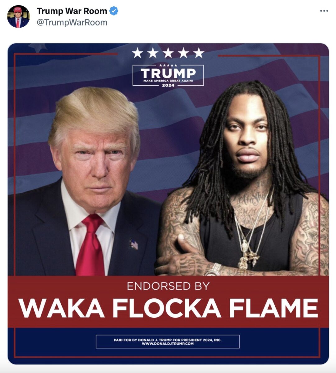 Trump Campaign Champions Waka Flocka Flame Endorsement