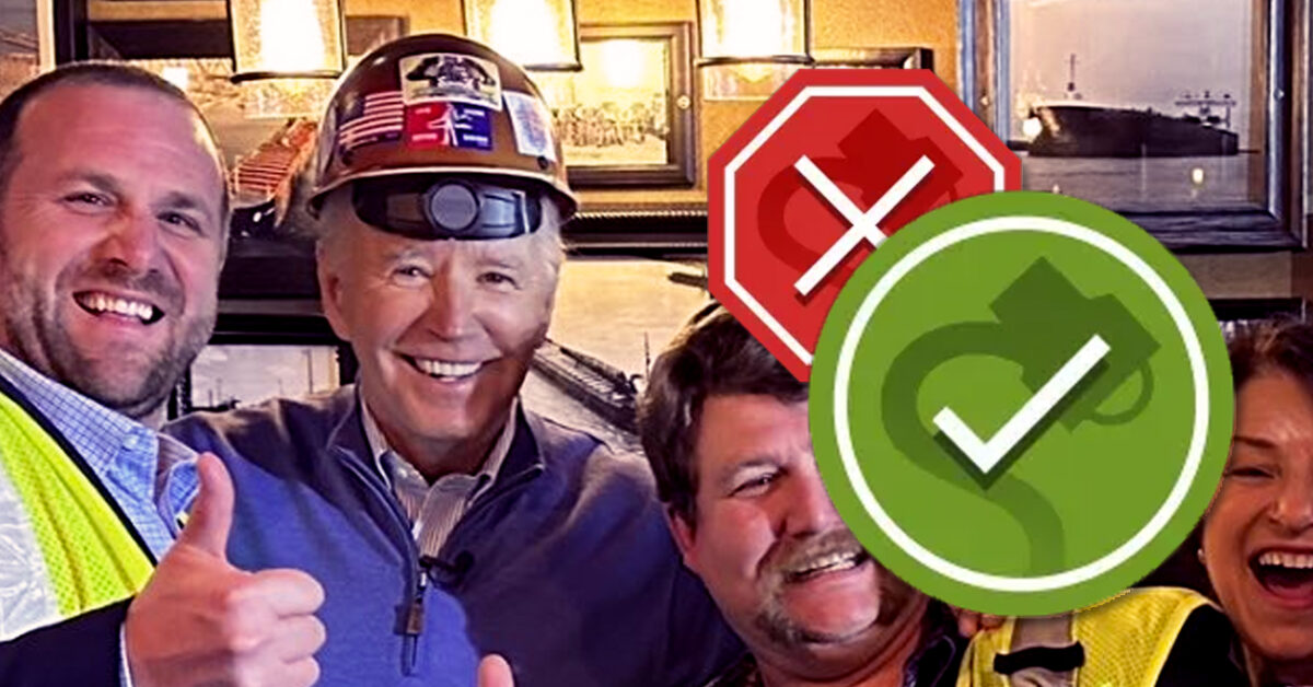 Snopes Changes Rating to True On Photo Of Biden Wearing a Hard Hat ...