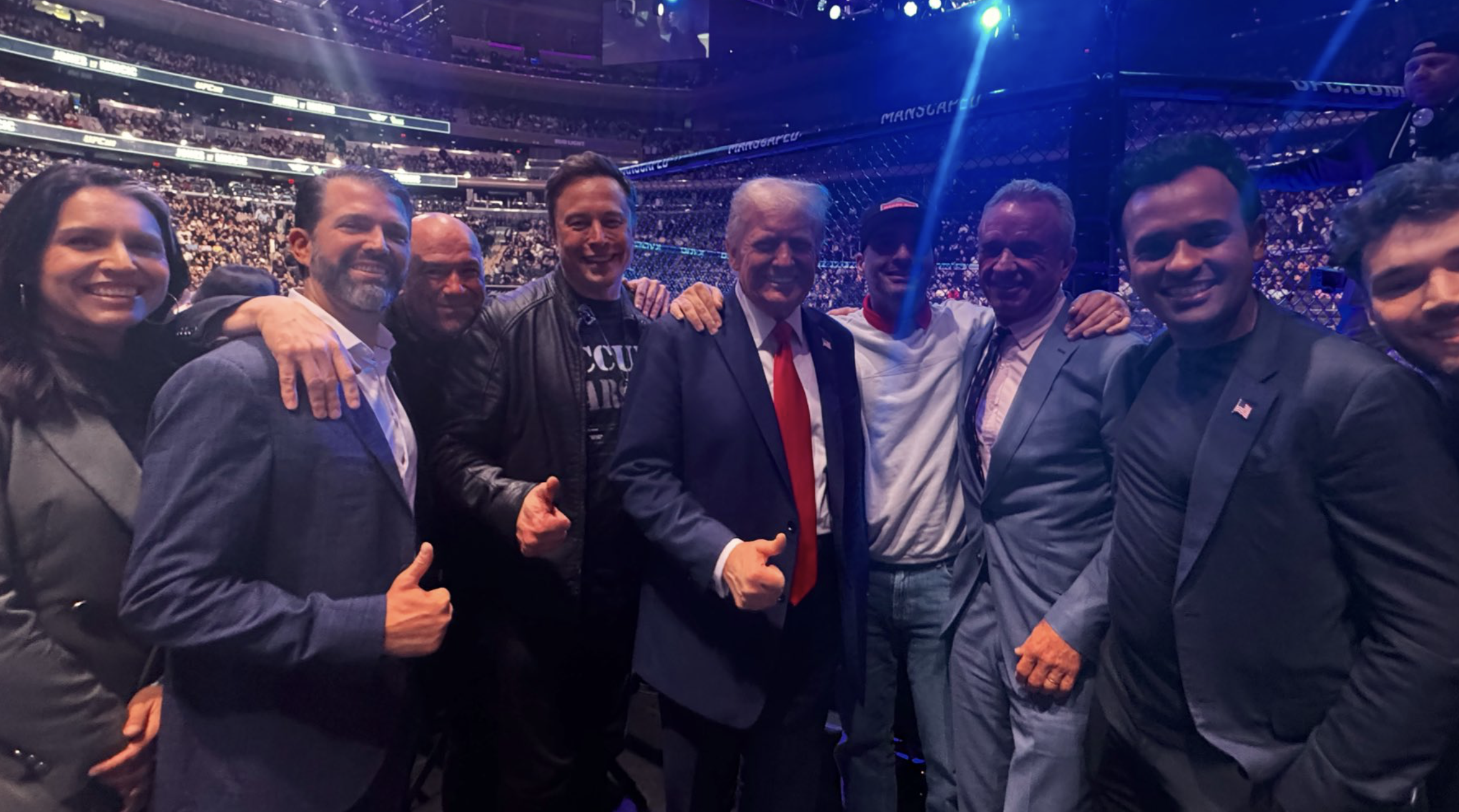 Trump Reunites With MAGA Allies in UFC Fight Victory Lap
