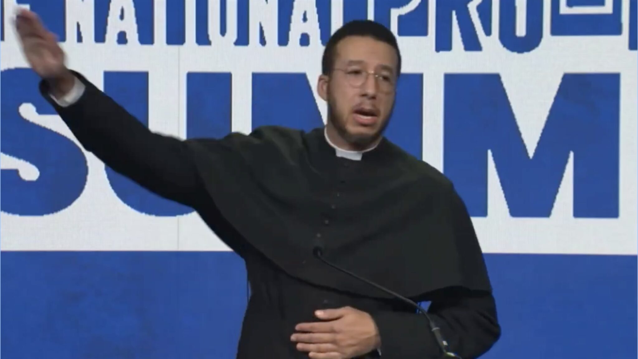 Priest Does Nazi-Like Salute in Reference to Elon Musk