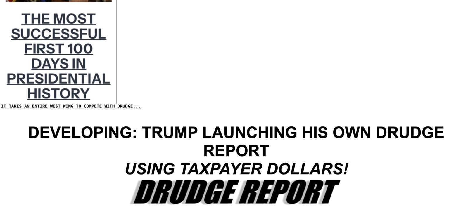 White House Launches Its Own Drudge Report
