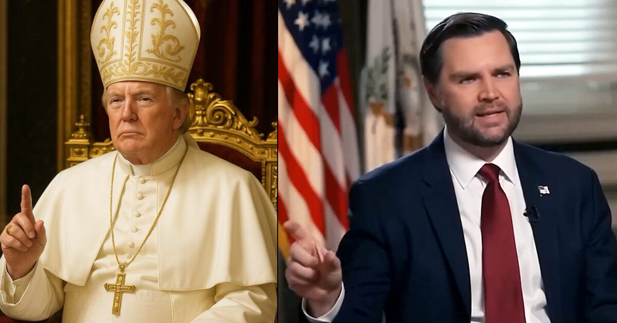 JD Vance Angrily Defends 'Pope Trump' Meme as 'Fine' in Beef with Bill ...