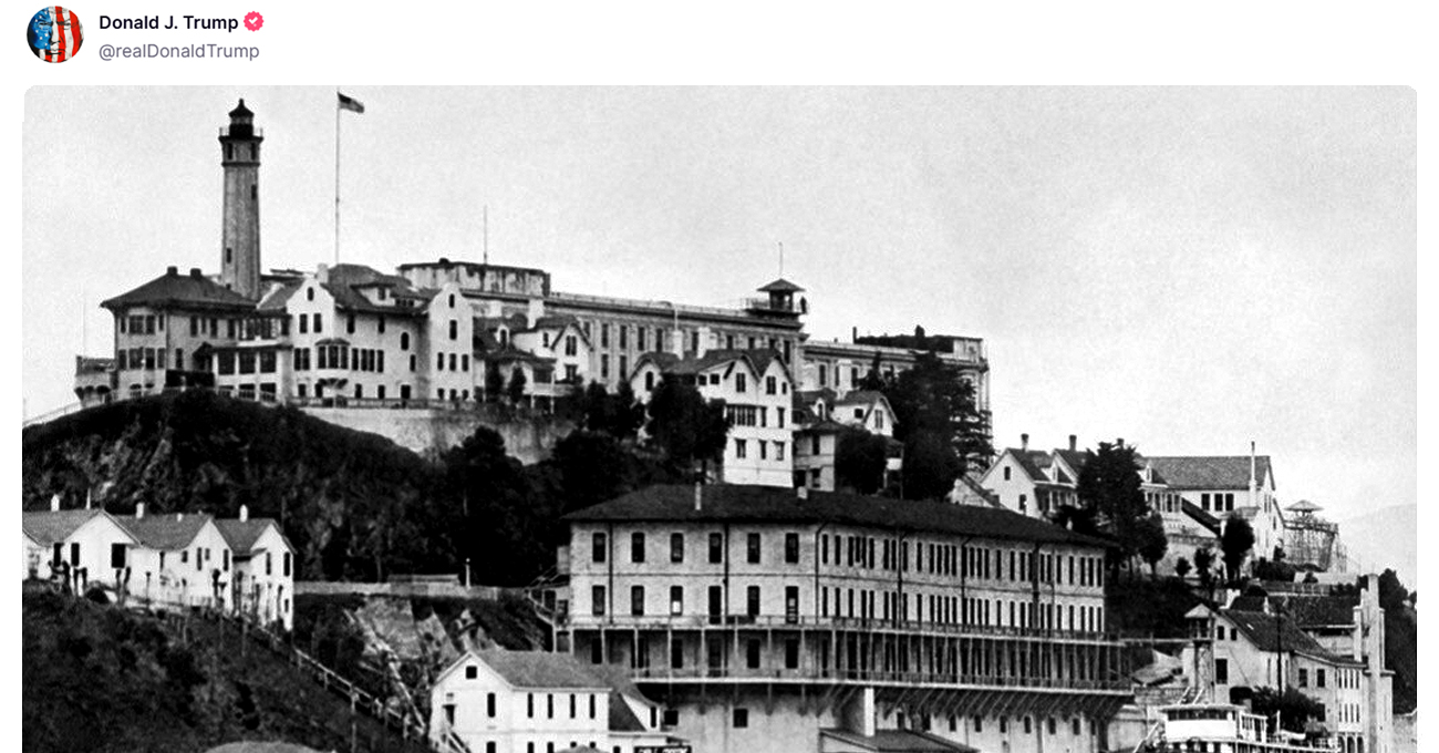 Donald Trump Says He's Reopening, Expanding Alcatraz Prison