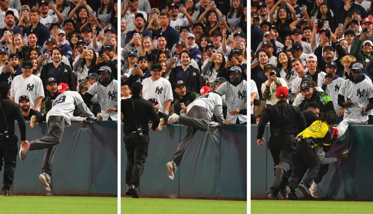 Yankee Fan Who Rushed Field Viciously Taken Down by Security