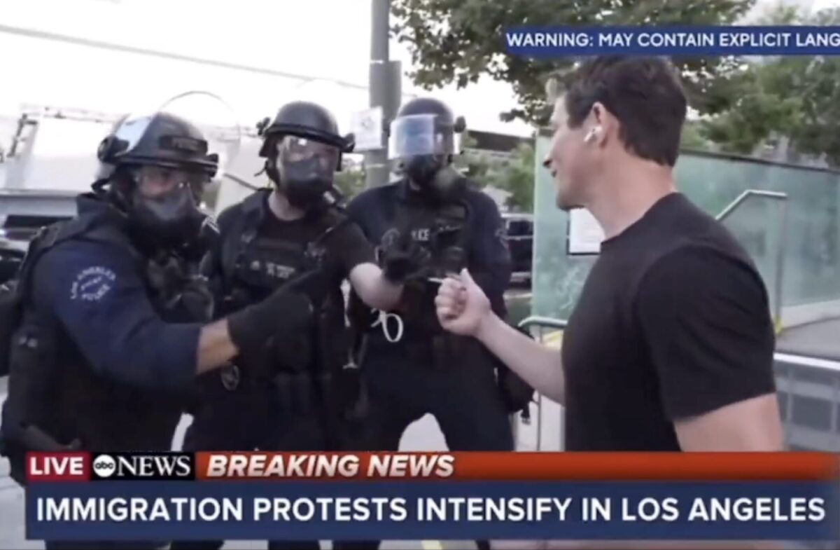 VIDEO: ABC's Matt Gutman Clashes With Officers at LA Protest