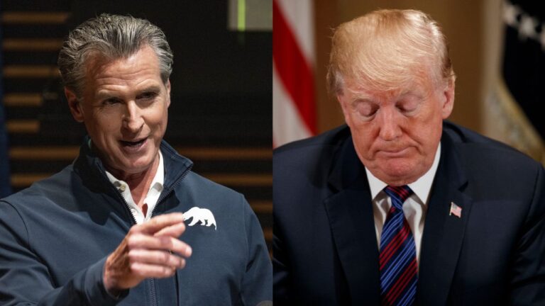 Newsom Wields Drudge Homepage for Trump Thanksgiving Swipe