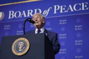 Trump's 'Board of Peace' While Carrier Groups Mass Near Iran