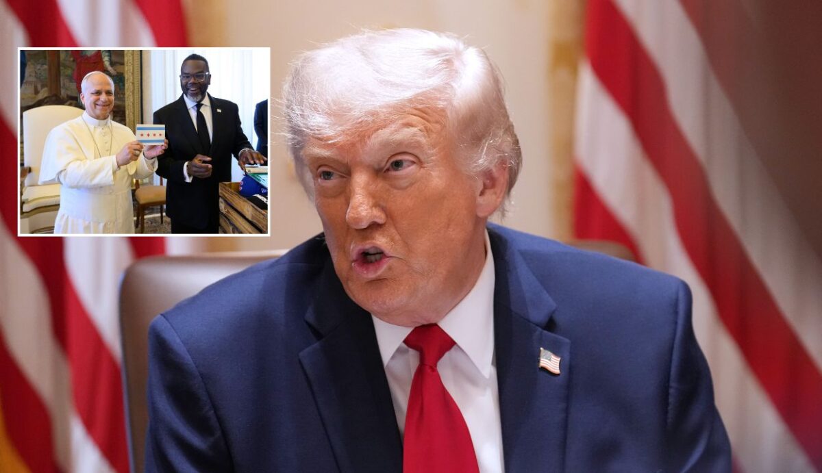 Trump Rips Pope Leo Hanging With 'Useless' Chicago Mayor